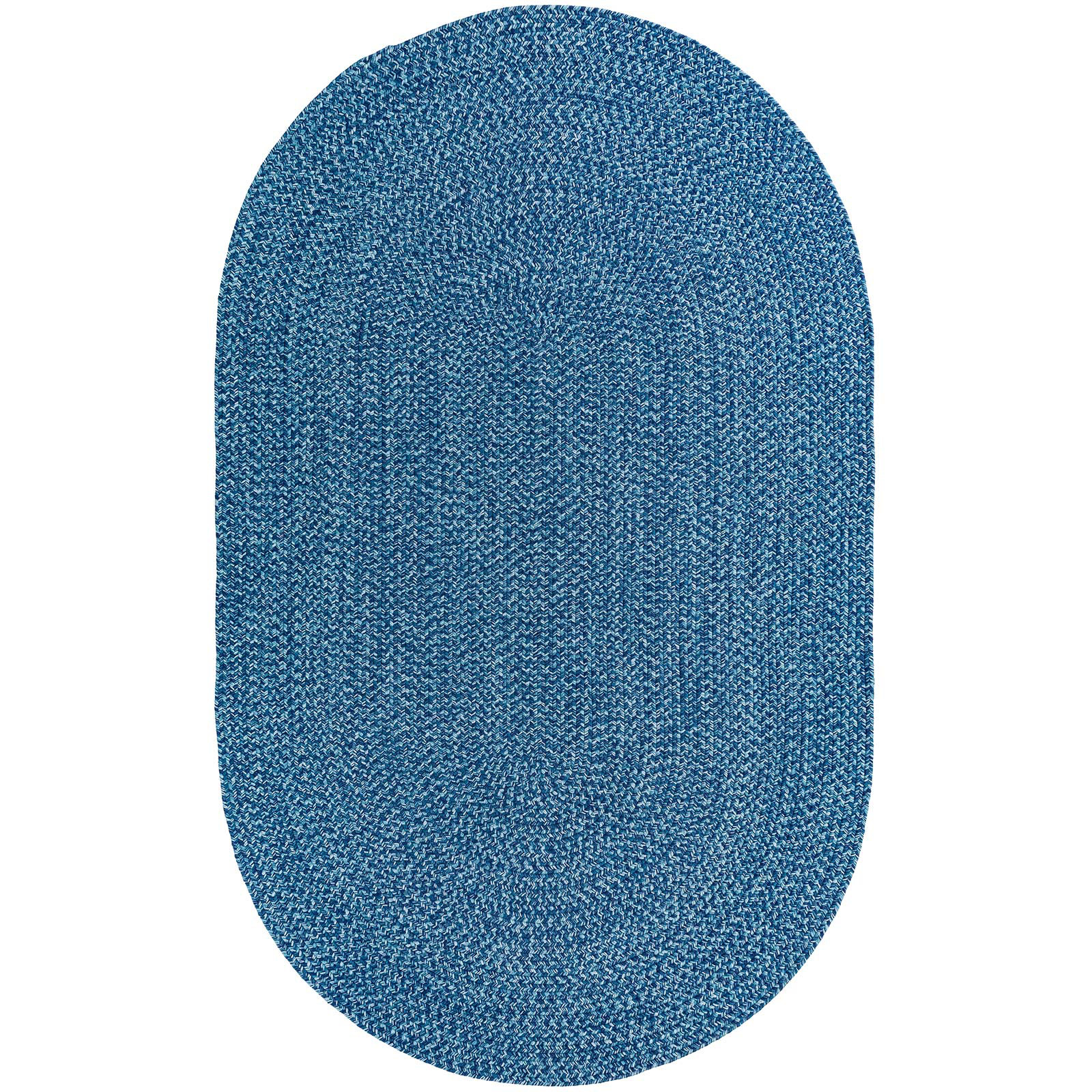Rosecliff Heights Ballosh Indoor/Outdoor Hand Braided Area Rug Blue ...