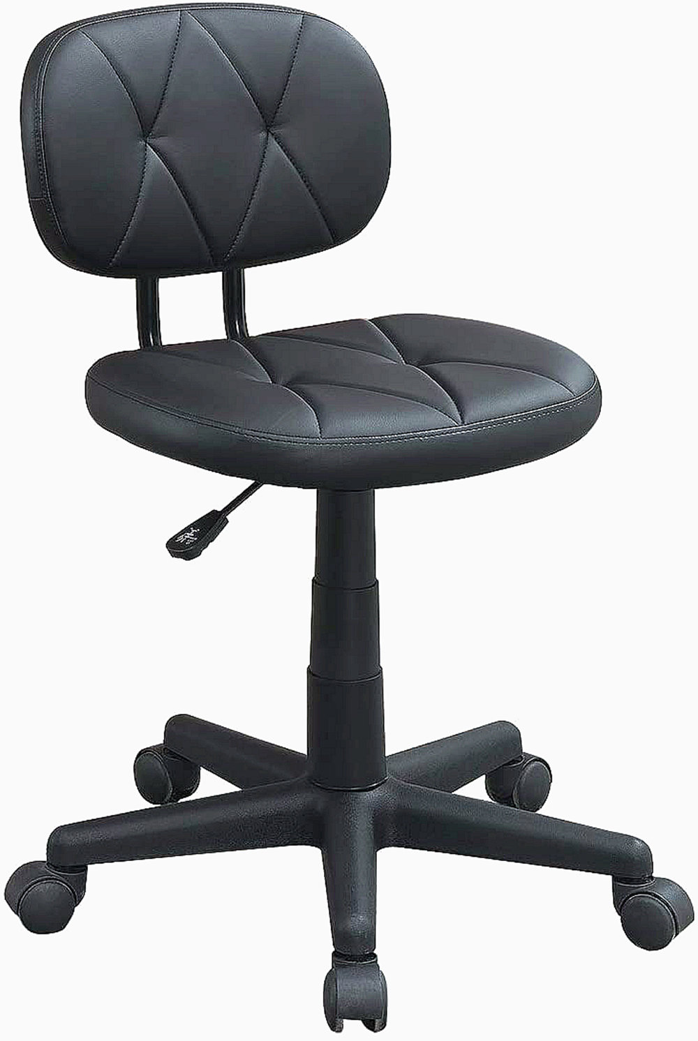 Latitude Run® Modern 1Pc Office Chair Black Tufted Design Upholstered ...