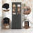 Rebrilliant 67.2" Tall Linen Tower with Glass Doors, Drawer & Soft ...