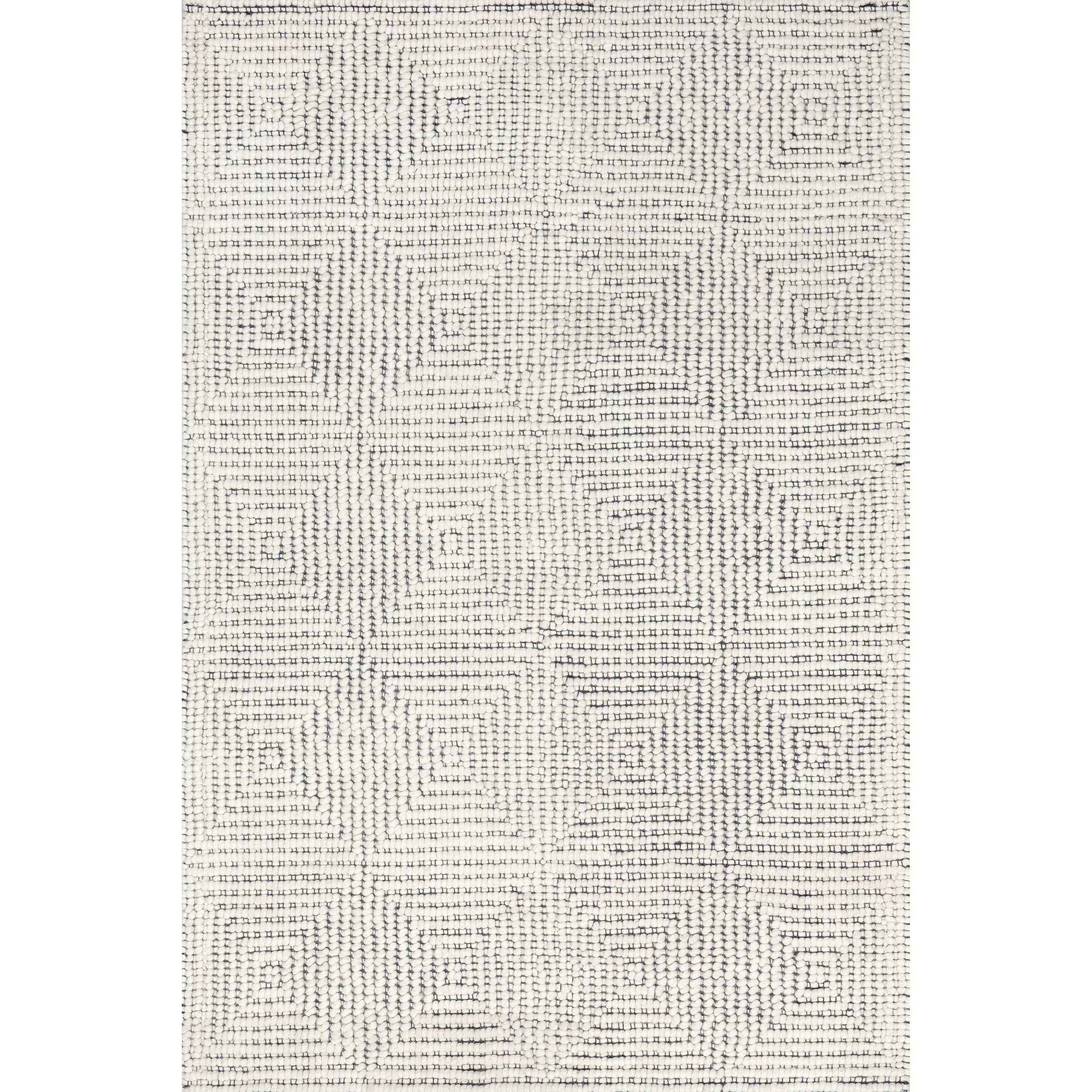 Dakota Fields Mykel Geometric Lattice Wool Area Rug | Wayfair