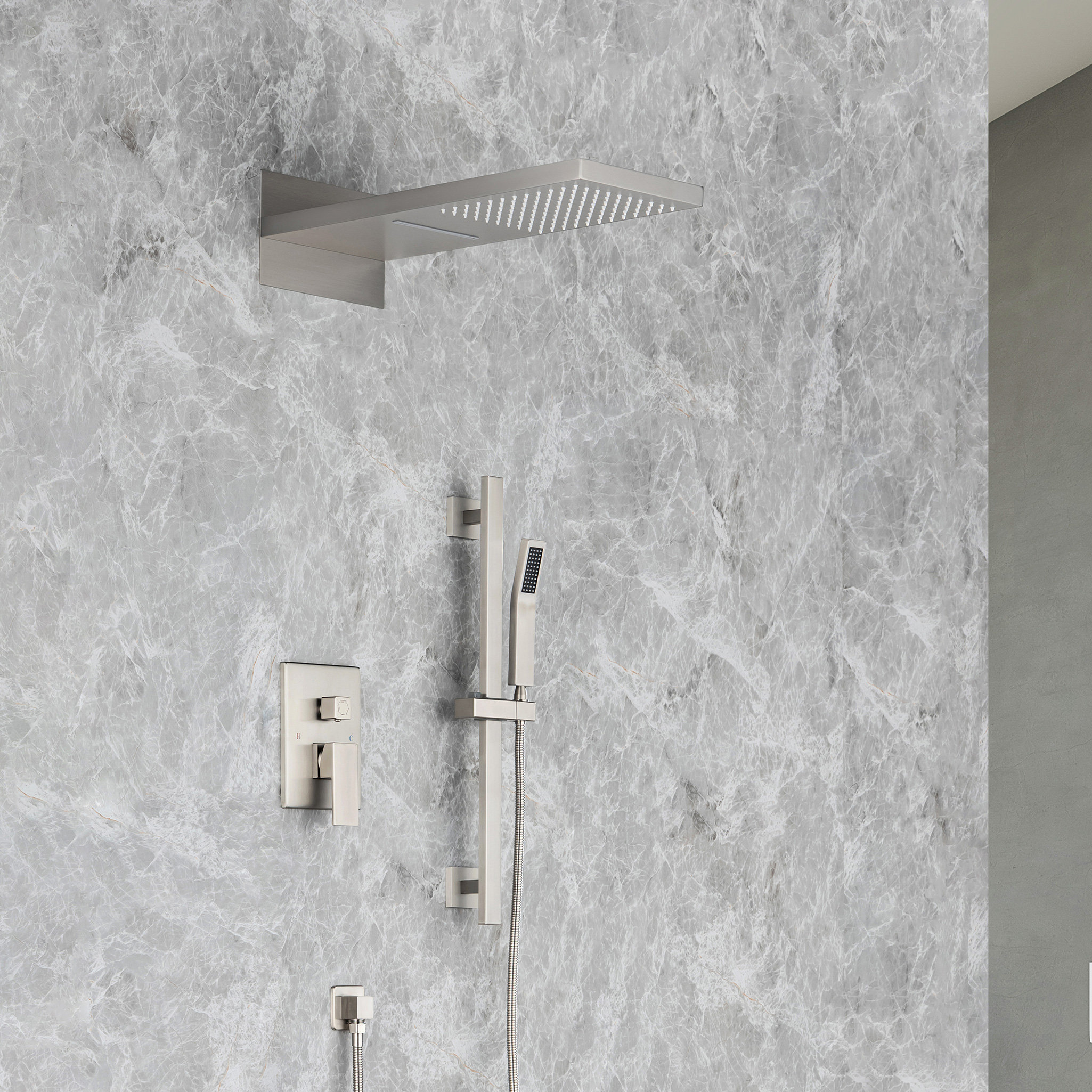 Rainlex Diverter Complete Shower System with Rough in-Valve & Reviews ...