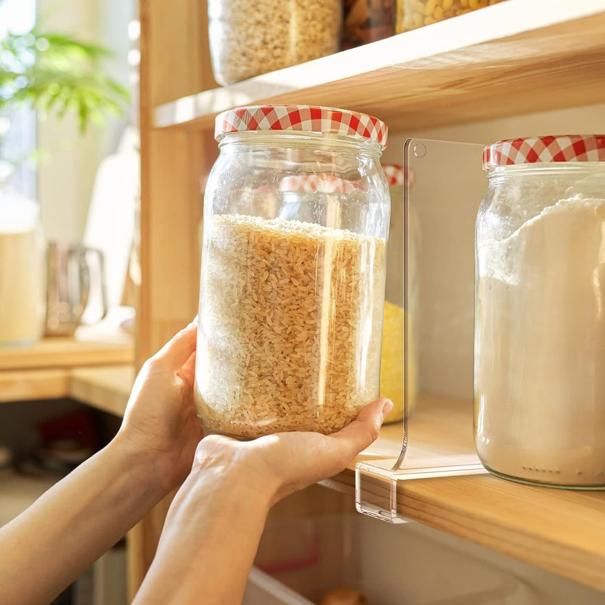 Rebrilliant 8 PCS Shelf Dividers For Closet Organization Acrylic Clear ...