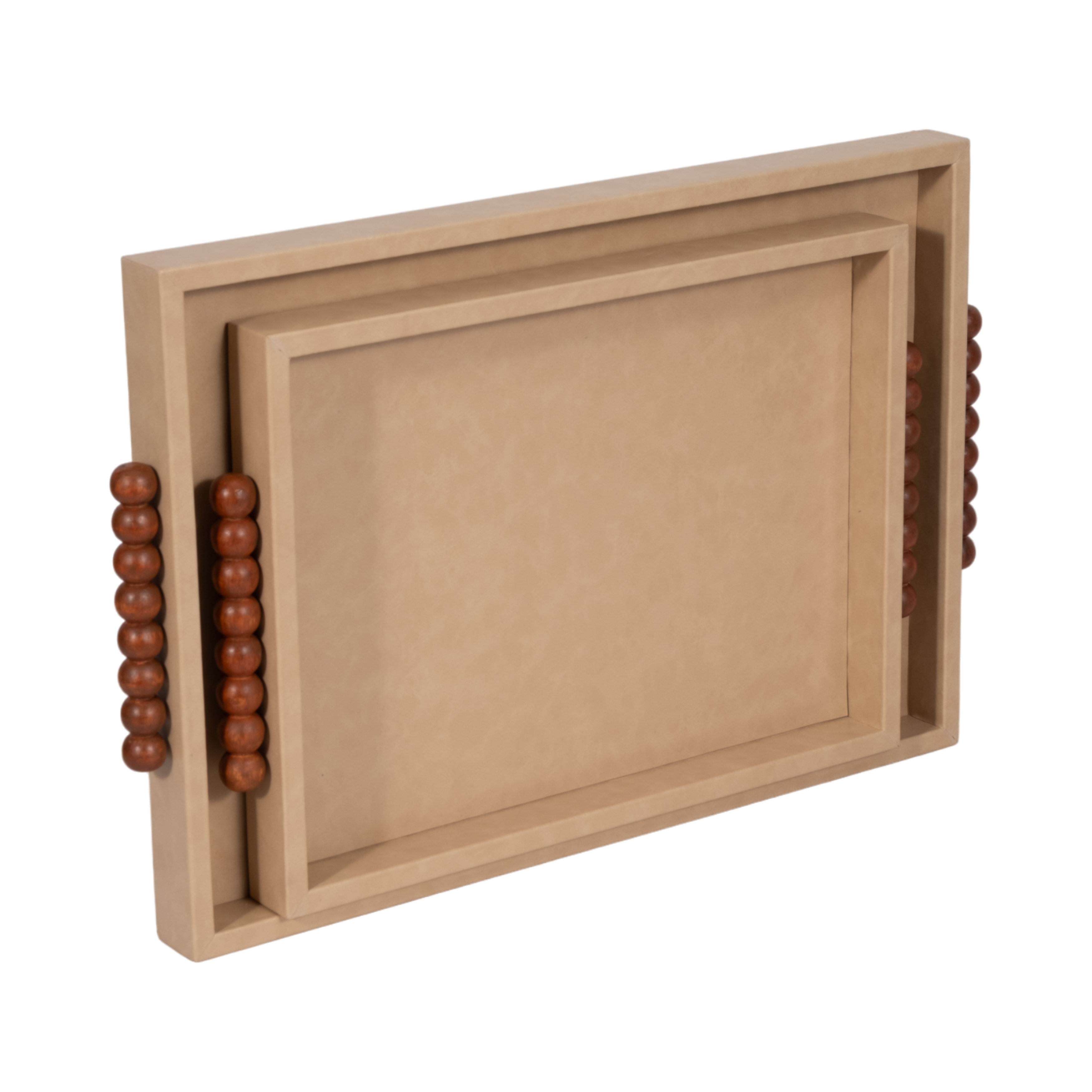 Sagebrook Home Milena Ivory Wood Rectangle Decorative Tray | Perigold