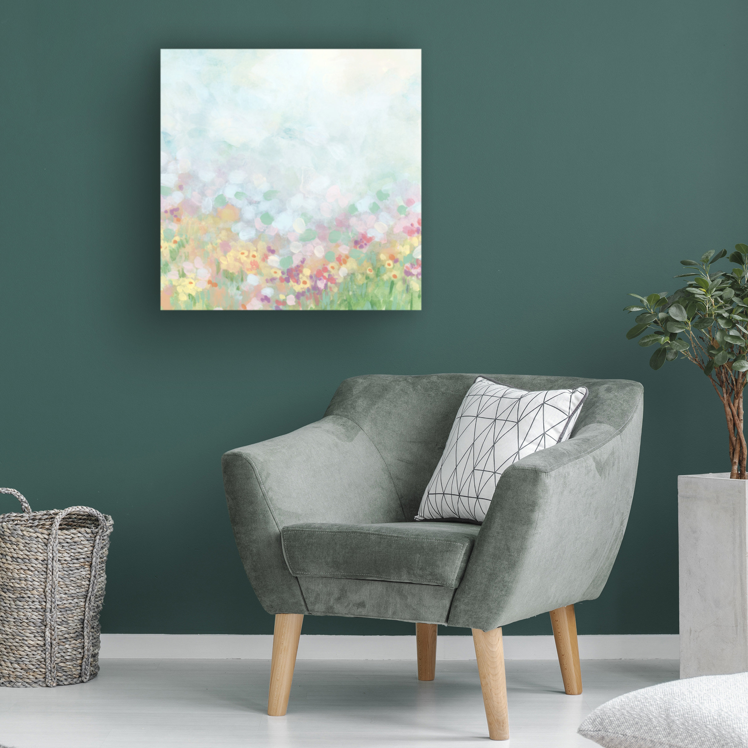 Red Barrel Studio® June Erica Vess Kaleidoscope Flower Meadow I Canvas ...