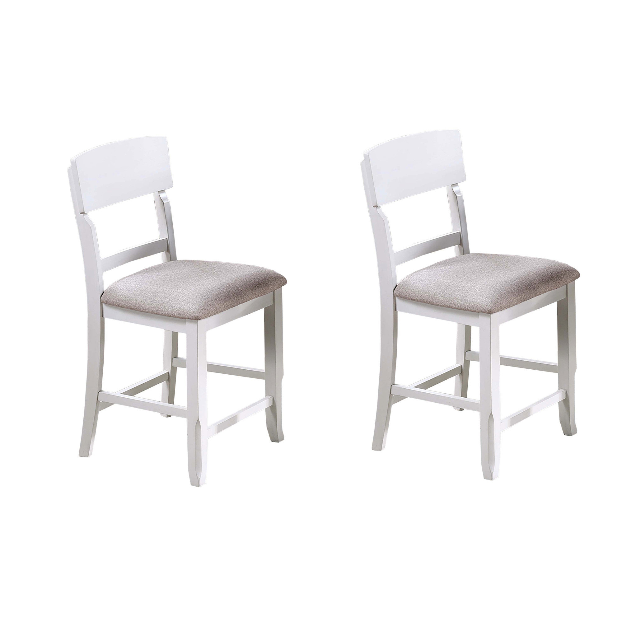 Hokku Designs Modern Gray Fabric - Seated Back Design Of 2 Dining High ...