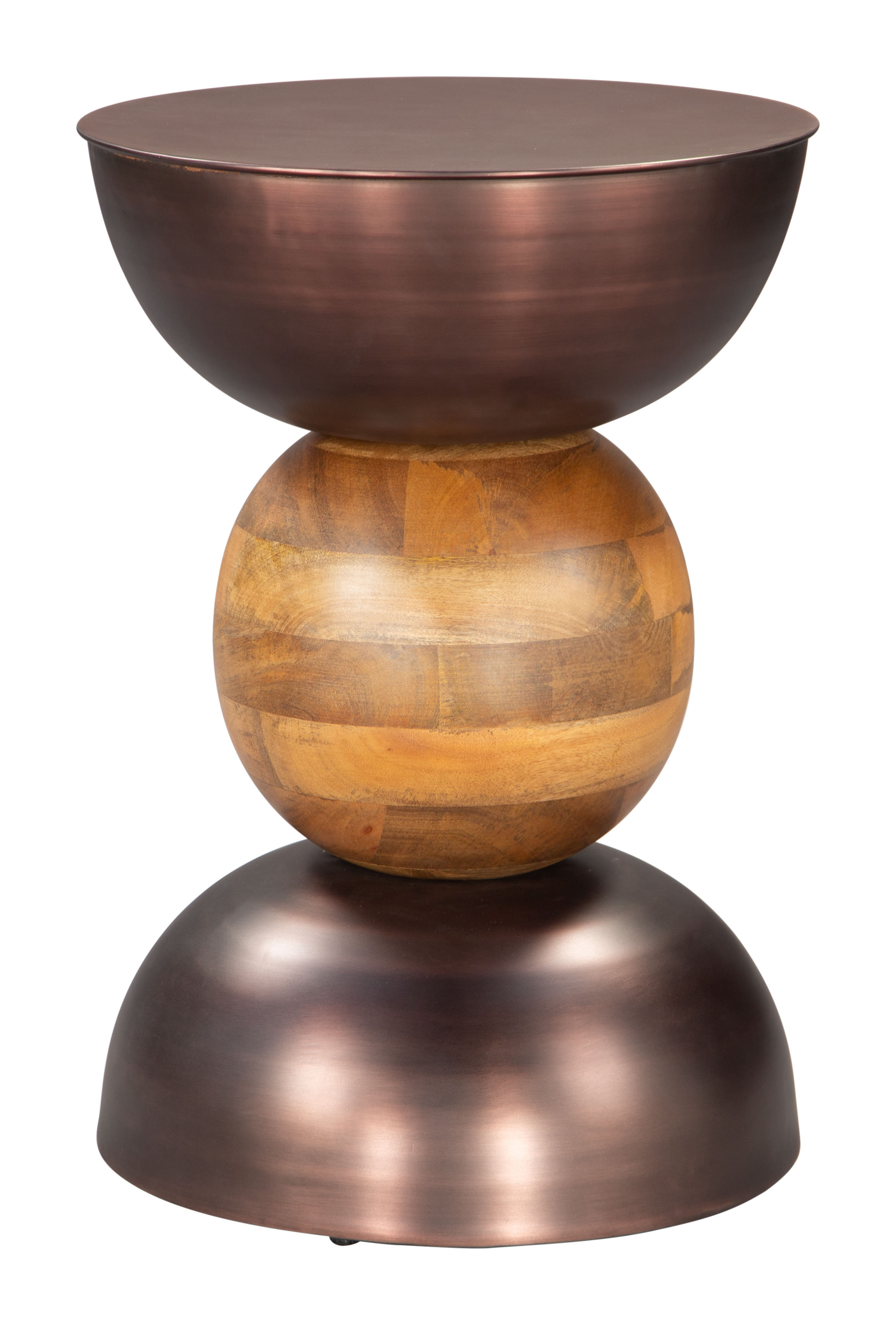Zuo Hospitality 20.3'' tall Iron Pedestal End Table | Wayfair