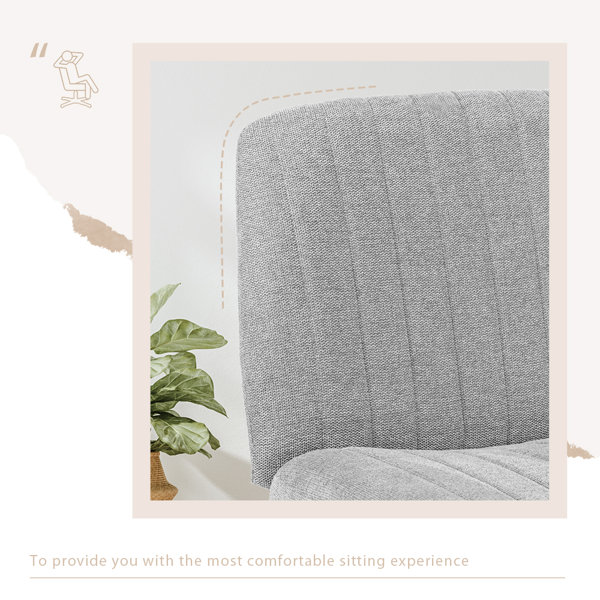 Latitude Run® Brenae Upholstered Armless Swivel Task Chair & Reviews ...