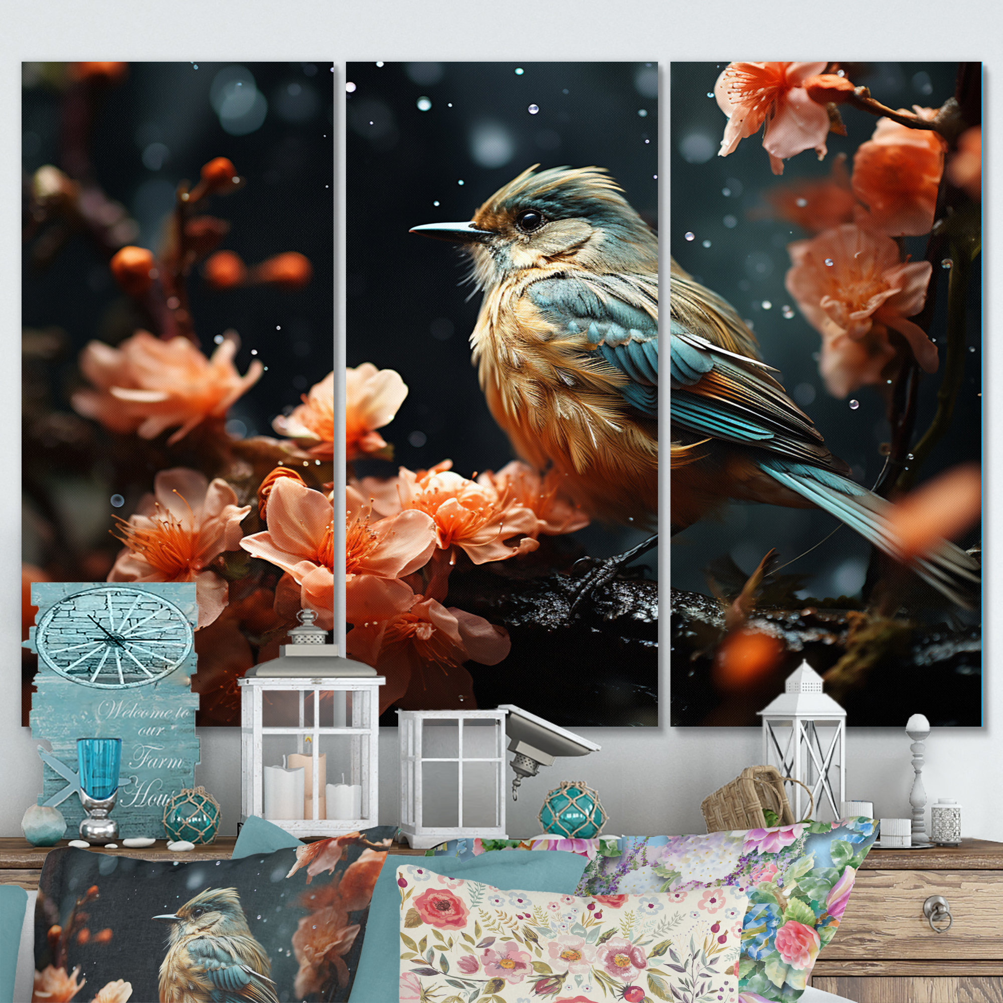 Red Barrel Studio® Bluebird Serenade Nature Photography - Animals Bird ...