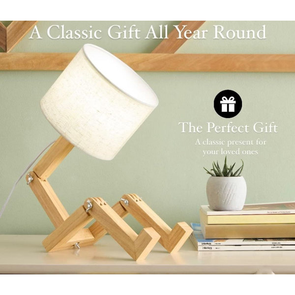 CG INTERNATIONAL TRADING Table Lamp, Desk Lamp, Humanoid Solid Wood ...