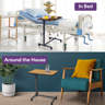 ProHeal Rolling Medical Overbed Table with Wheels and Adjustable Height ...