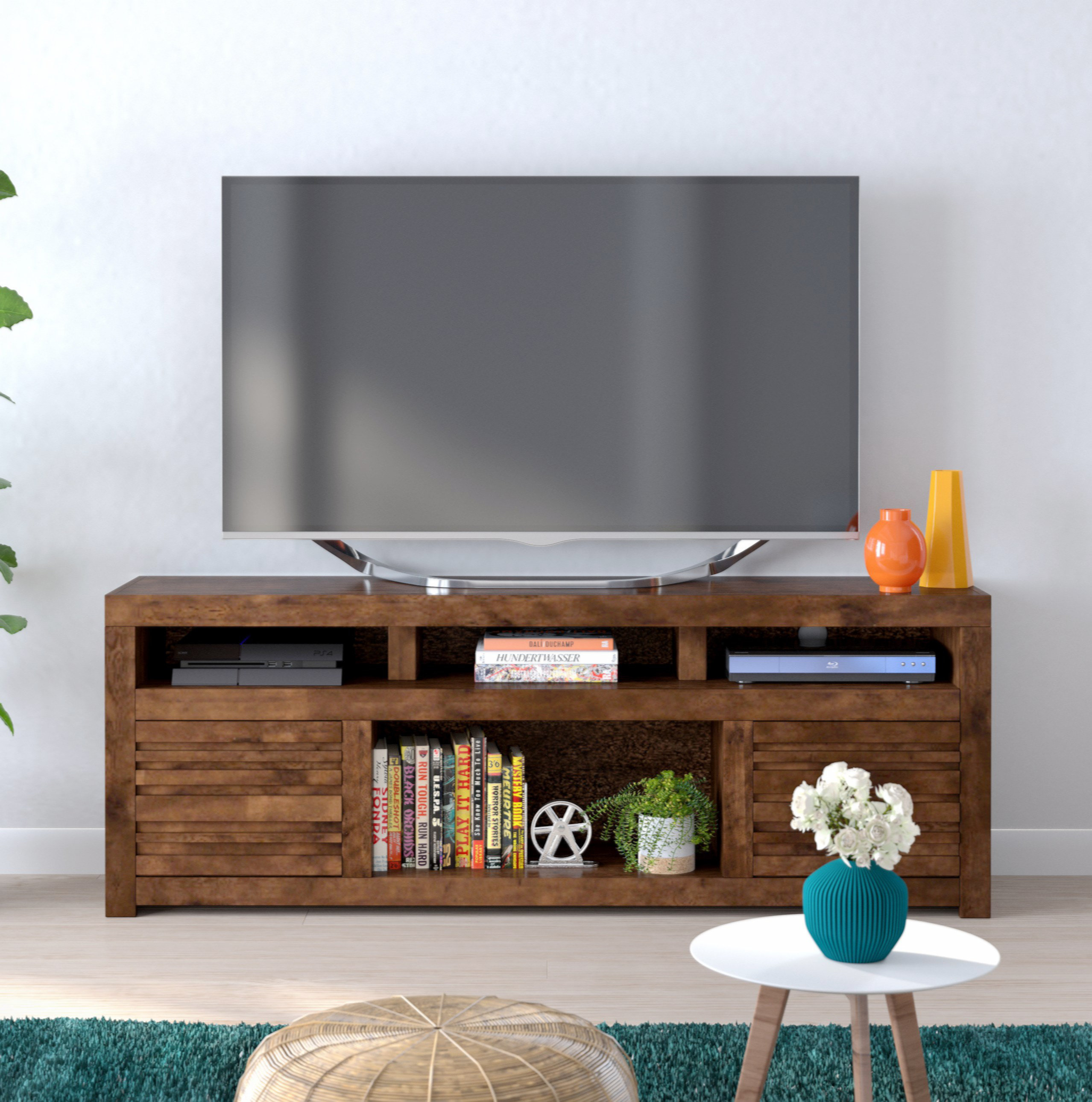 Loon Peak® Home Sausalito 72 Inch TV Stand Console For Tvs Up To 85 ...