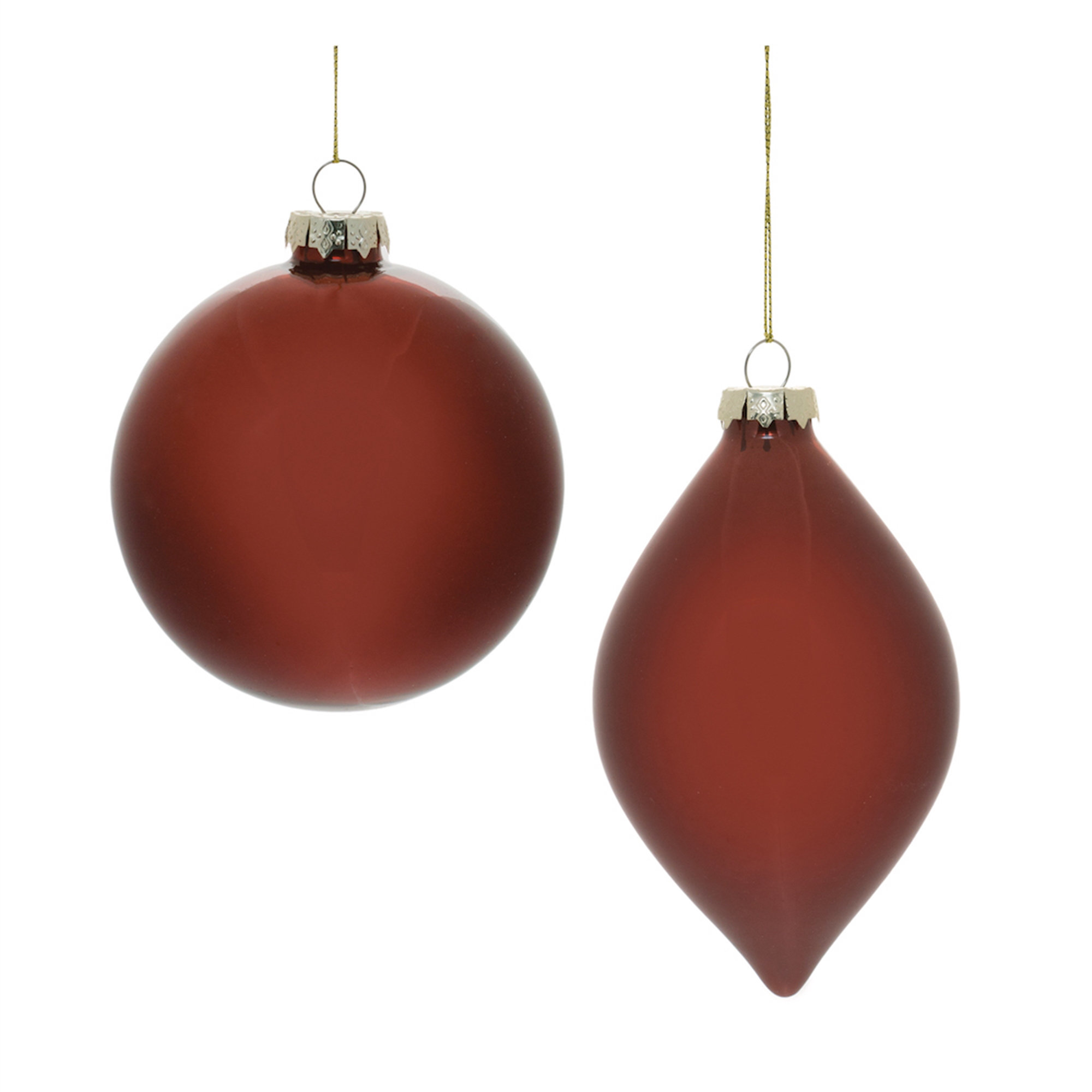 The Holiday Aisle® Red Glass Ball Ornament (Set of 6) | Wayfair