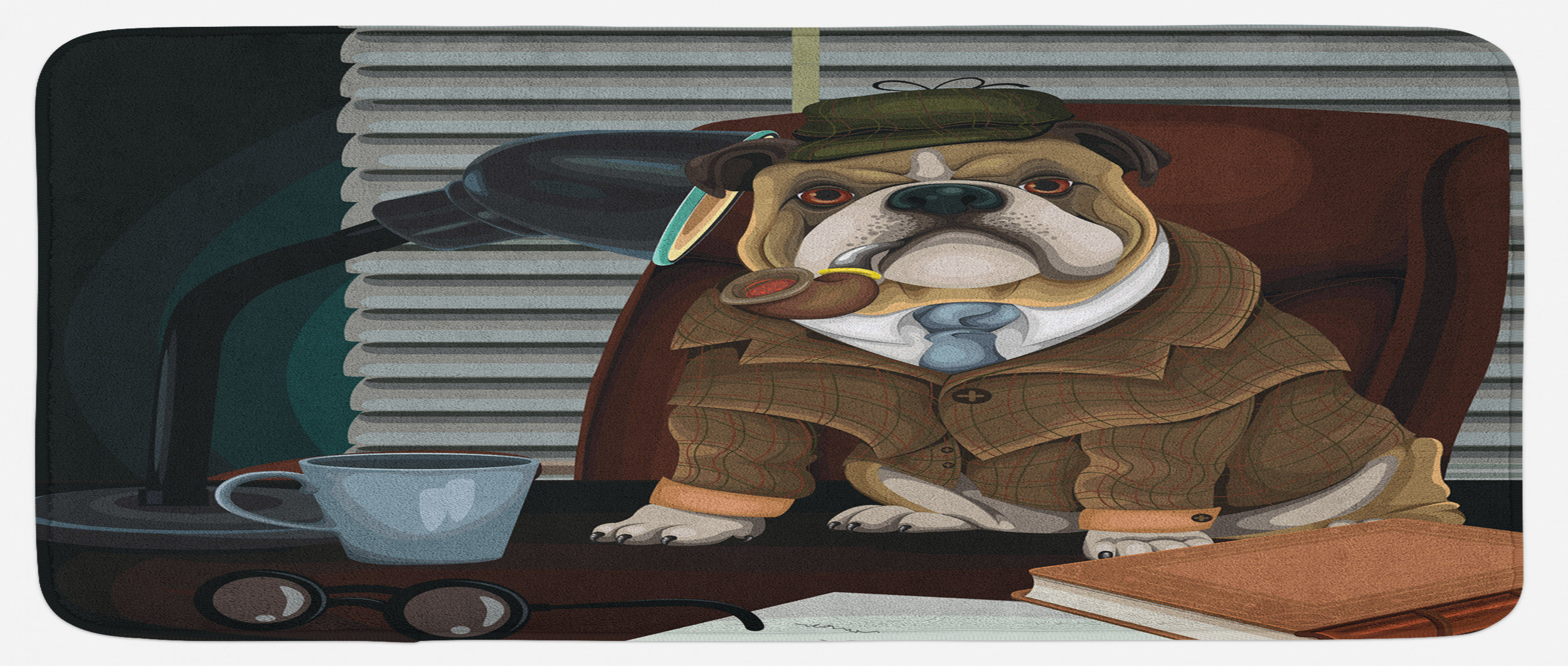 East Urban Home English Bulldog Kitchen Mat | Wayfair