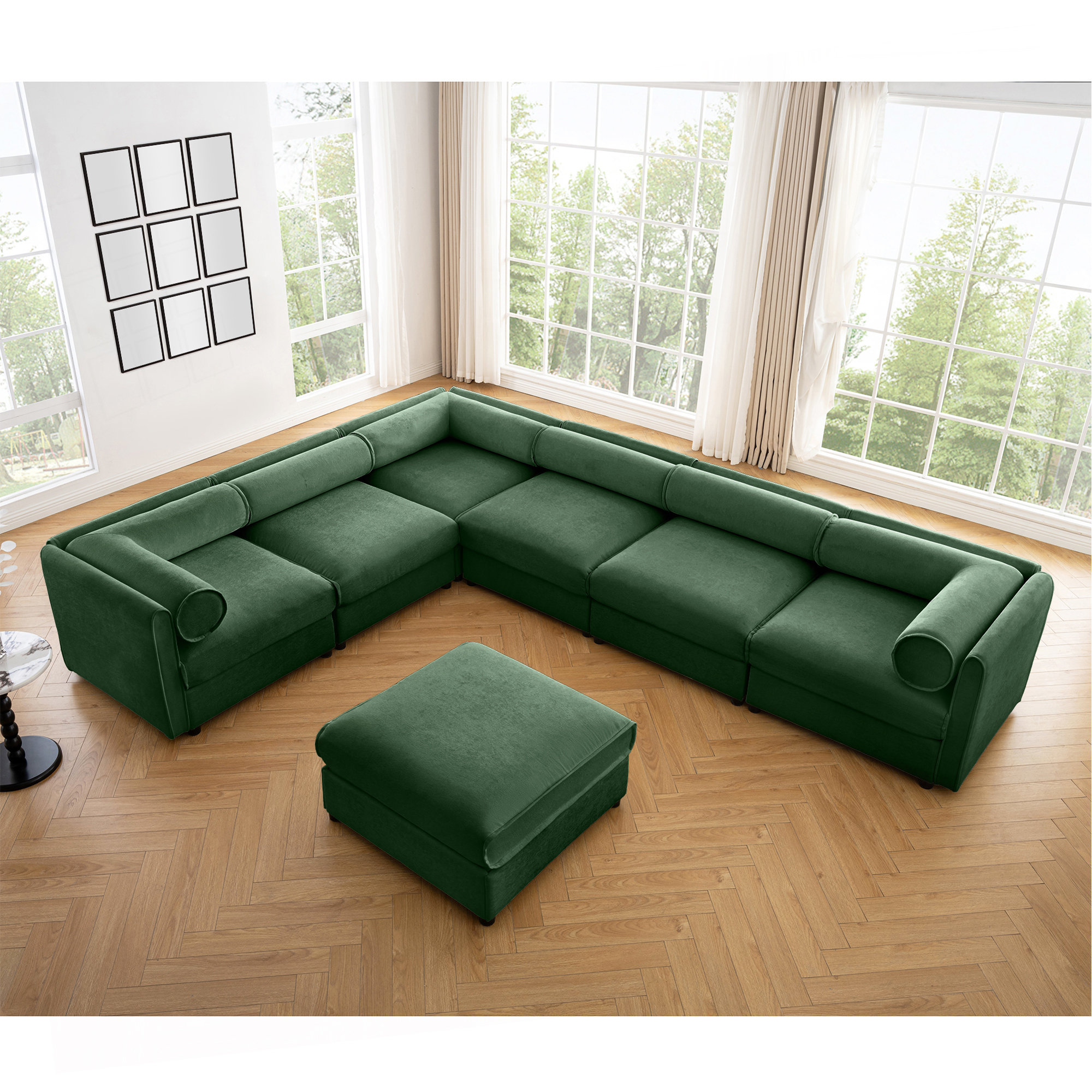 Orren Ellis Large Modular Sectional Sofa Sectional Couch With Storage ...