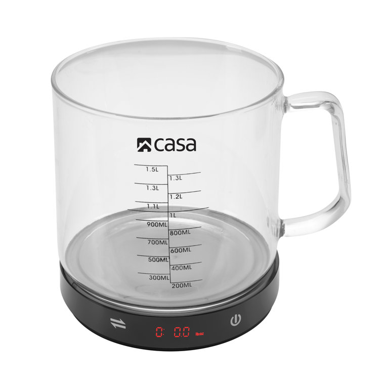 CASA - ELECTRONIC KITCHEN SCALE WITH GLASS MEASURING JUG | Wayfair.co.uk