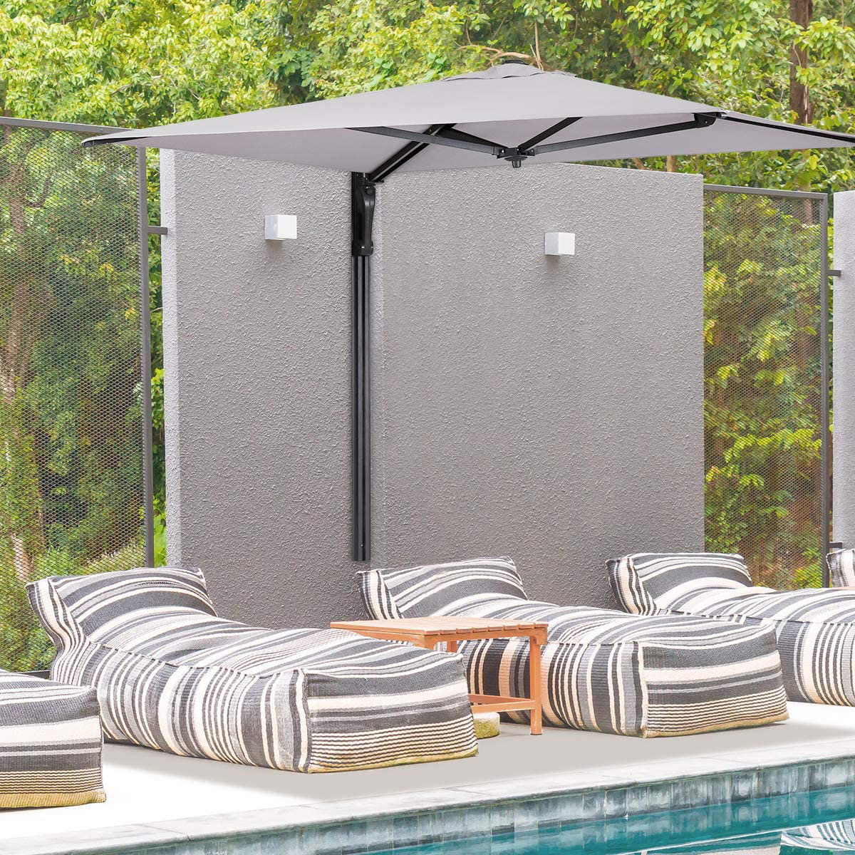 Dakota Fields Allinson 1.9m Square Wall Mounted Parasol | Wayfair.co.uk