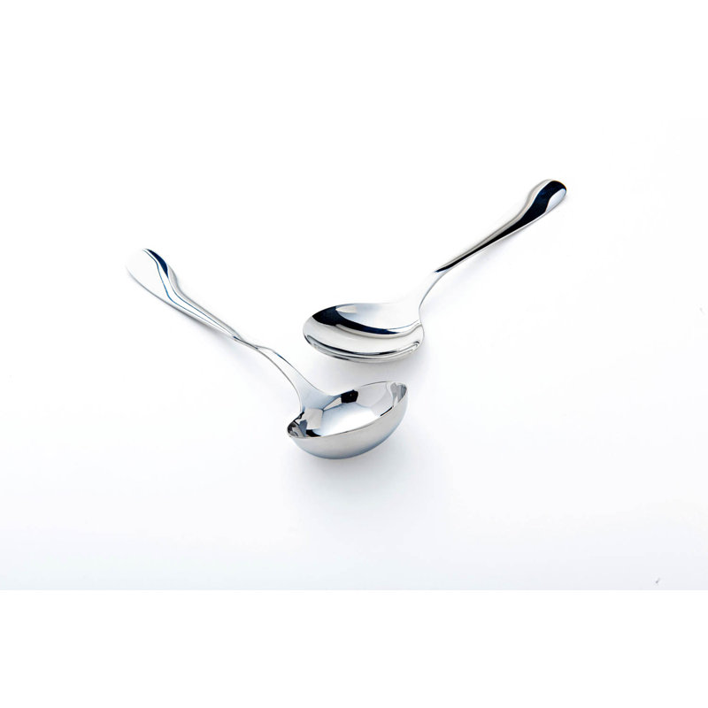 Nicole Miller 2-Piece Stainless Steel Serving Spoon Set & Reviews | Wayfair