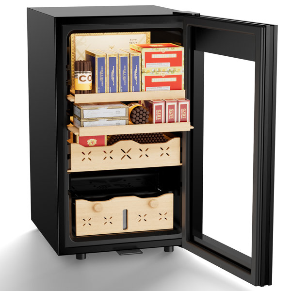 LINKEWODE 65L Electric Cigar Humidor,500 Counts Large Capacity ...