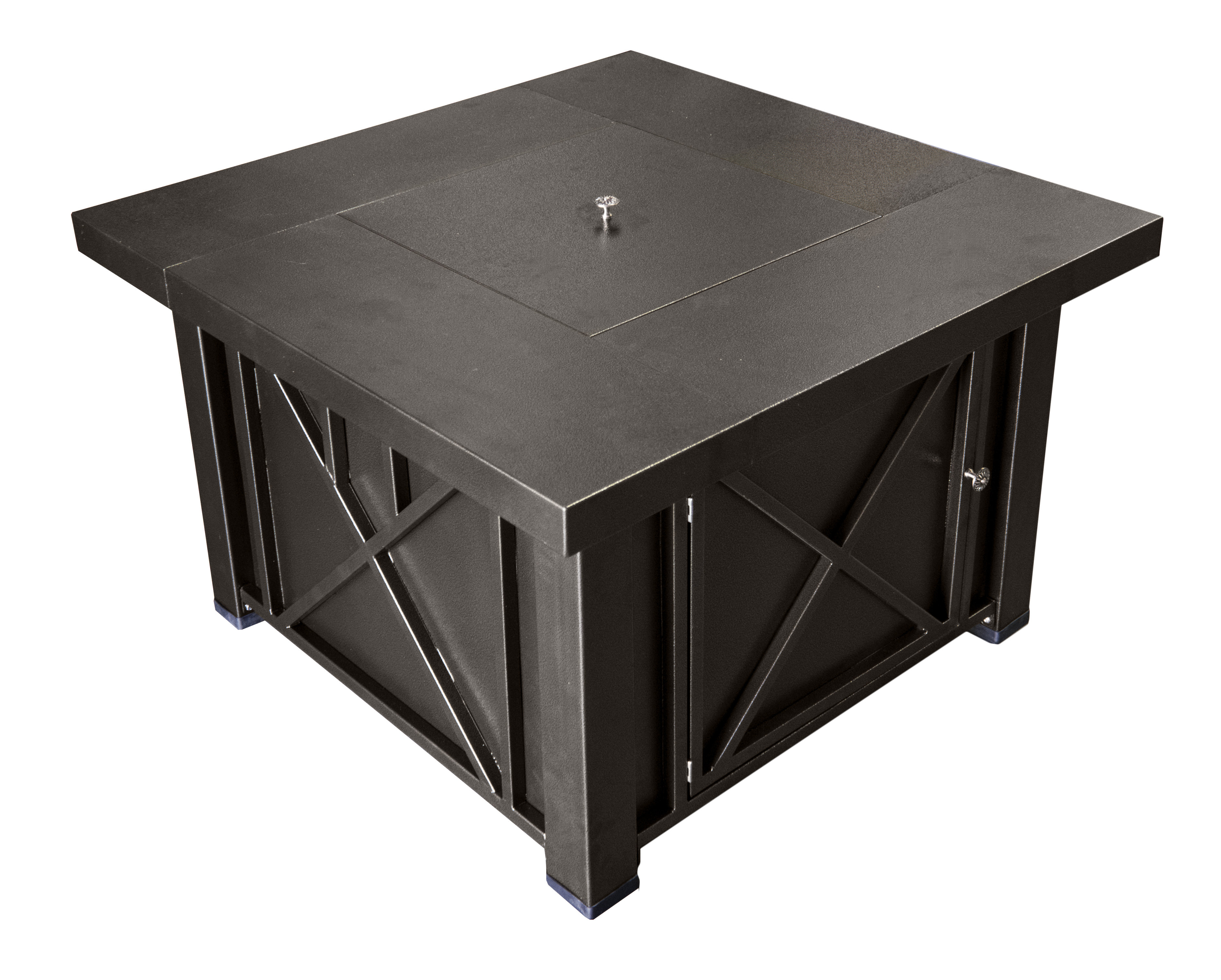 Ebern Designs Spirit Steel Propane Gas Fire Pit Table & Reviews | Wayfair
