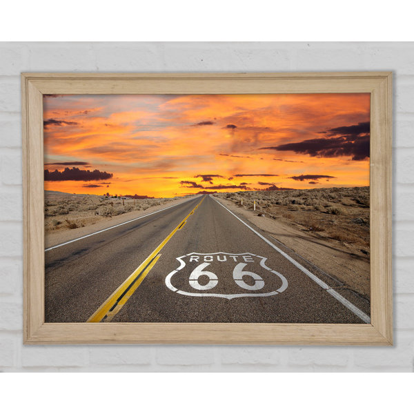 Bright Star Route 66 Sunset - Single Picture Frame Art Prints | Wayfair ...