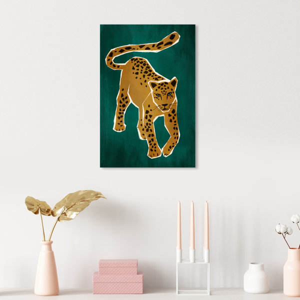 Oliver Gal Animals Contemporary Glam Jungle Leopard, Modern Yellow And ...