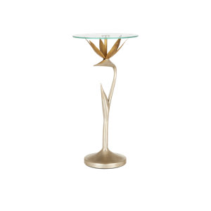 Currey & Company Paradiso Glass Abstract End Table & Reviews | Perigold