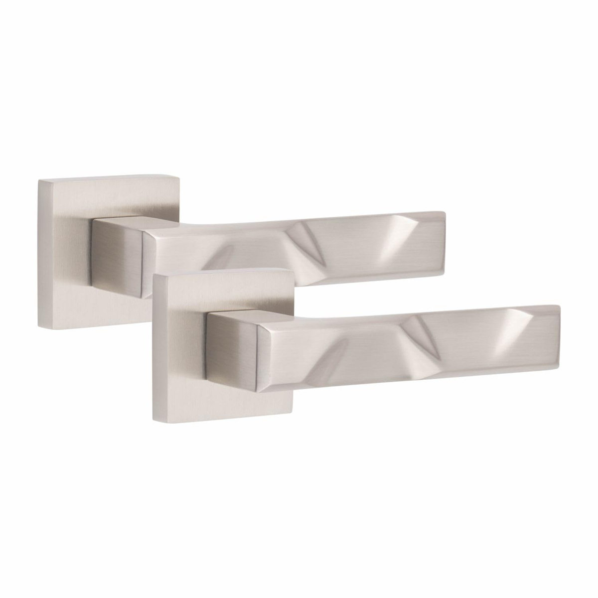 17 Stories 1 Pair Modern Nova Premium Design Door Handles on Square ...