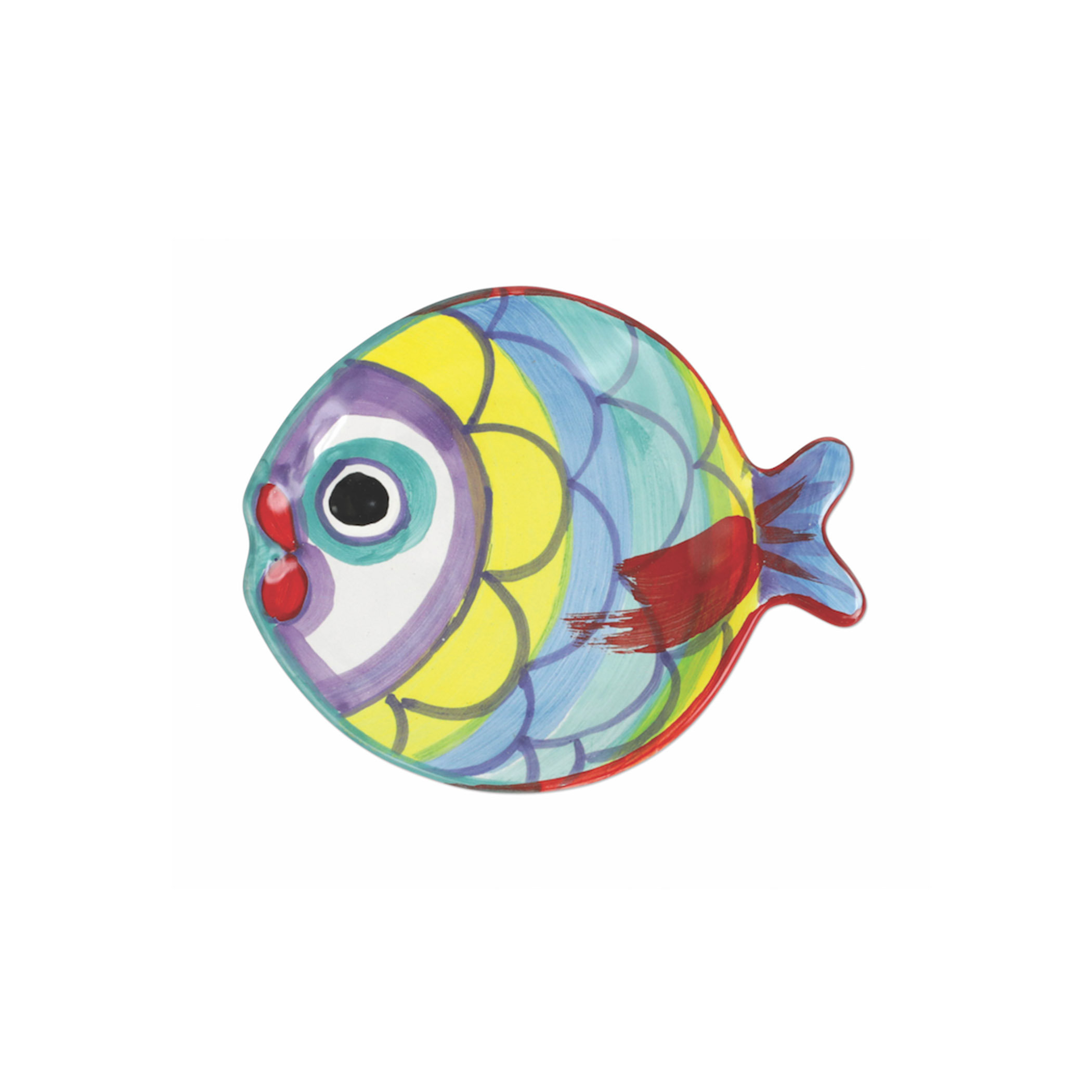 VIETRI Pesci Colorati Figural Fish Canape Plate | Wayfair