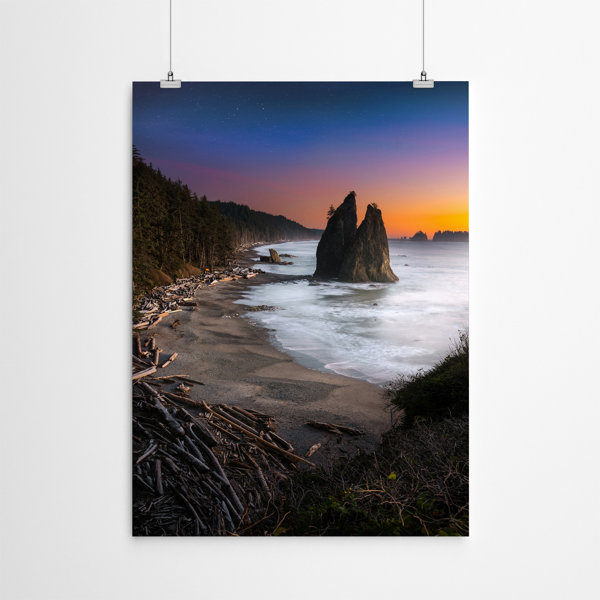 House of Hampton Sea Sunset Stars By Torrey Merritt - Poster Art Print ...