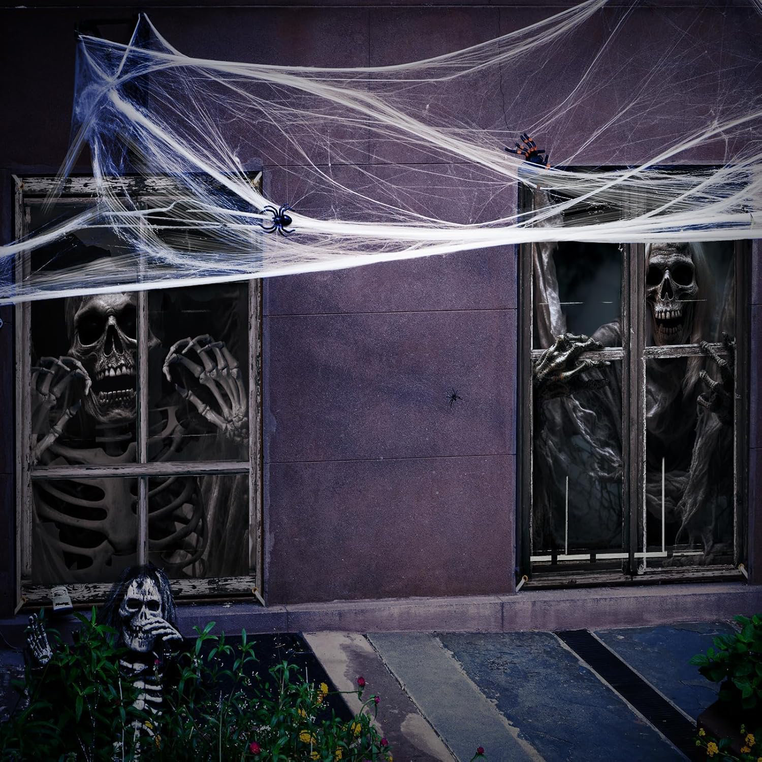 The Seasonal Aisle 2Pcs Scary Halloween Window Decorations, Window ...