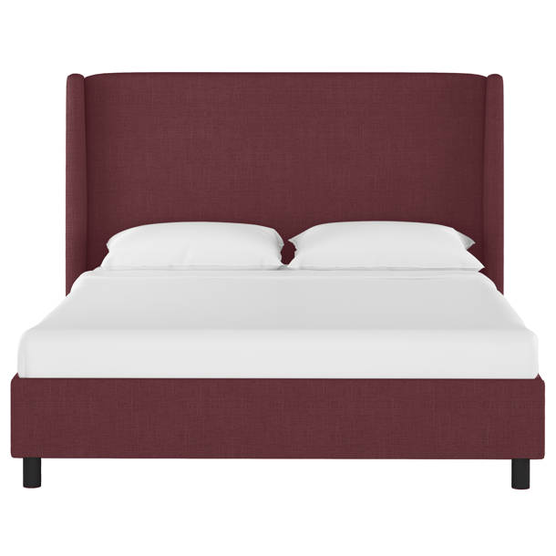 Joss & Main Anderson Upholstered Wingback Bed & Reviews | Wayfair