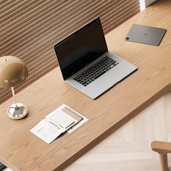 Flexy Infotech 62.99" Brown L-Shaped Solid Wood desks | Wayfair