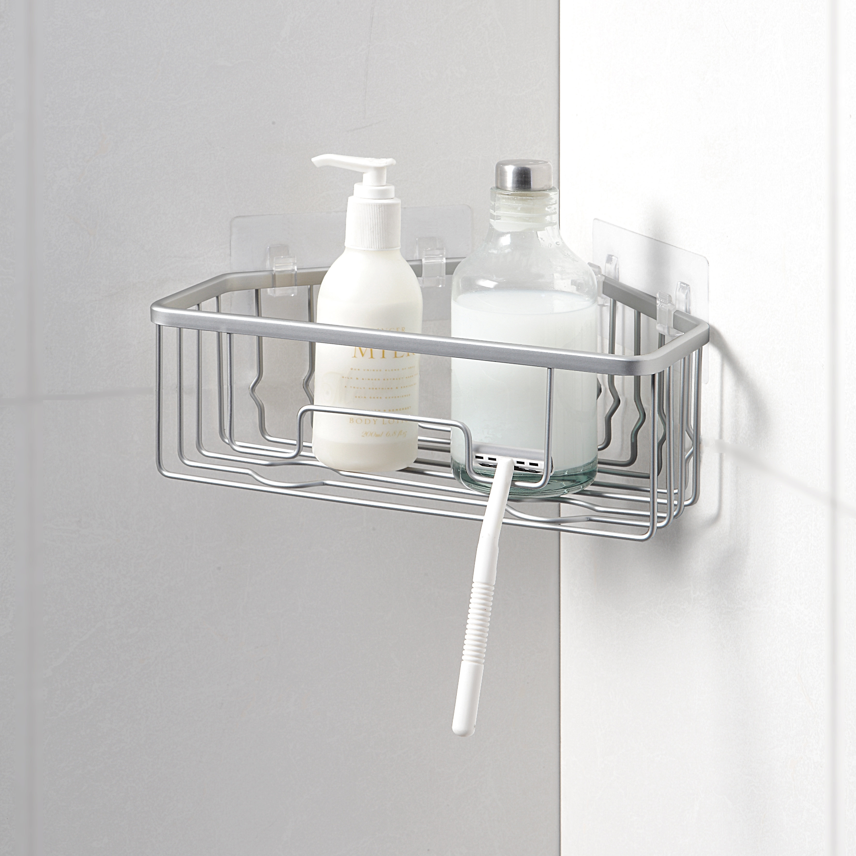 The Twillery Co.® Portwood RustProof Aluminum Wall Mount Shower Caddy ...