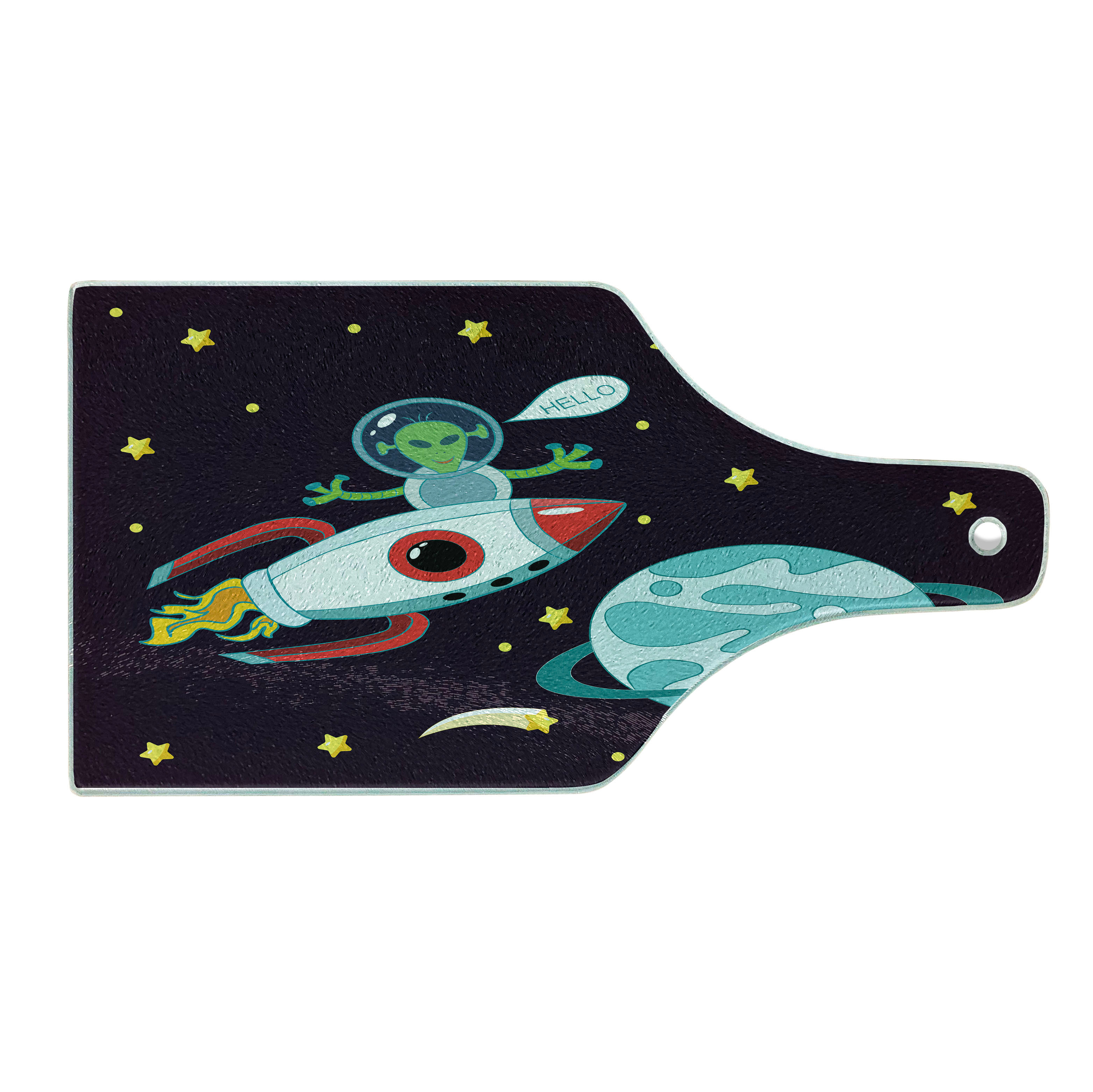 East Urban Home Glass Alien Cutting Board | Wayfair