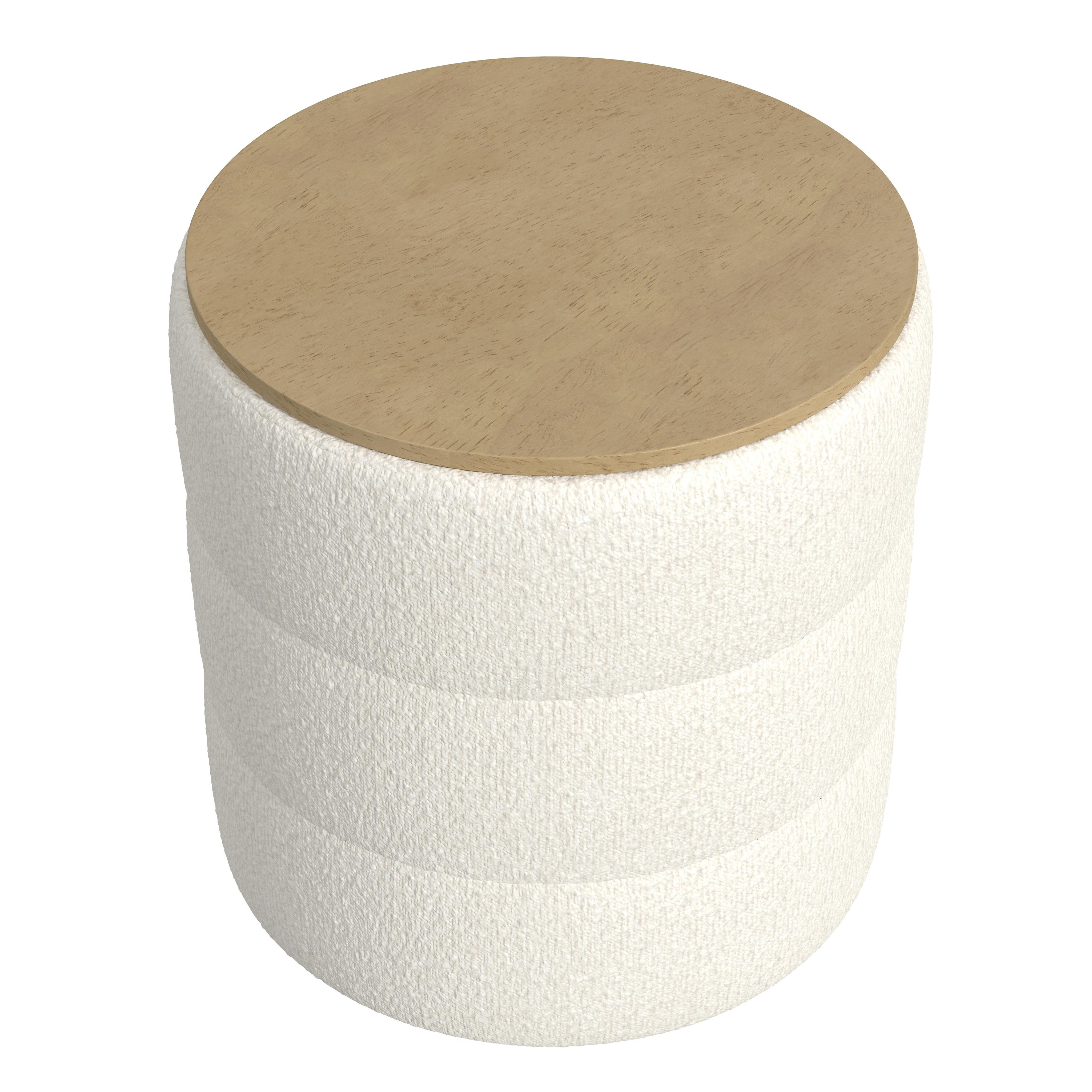 Homepop Channeled Storage Ottoman With Tray Top & Reviews | Wayfair
