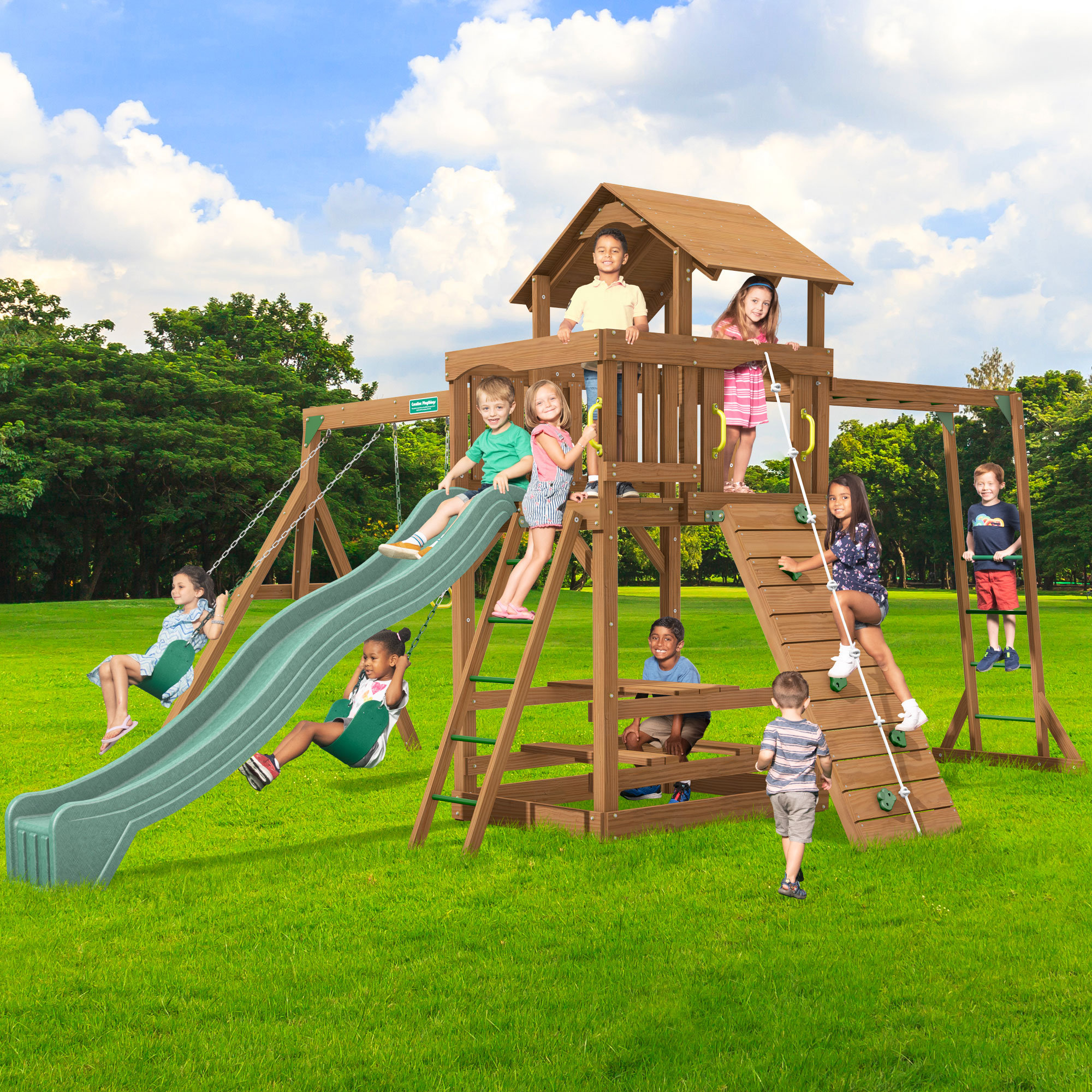 Creative Playthings Charlotte Swing Set & Reviews - Wayfair Canada