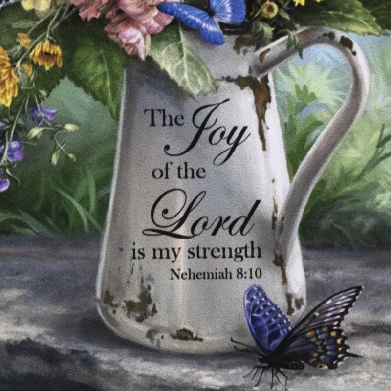 Glow Decor Joy of the Lord Wooden Sign with Rope Hanger | Wayfair
