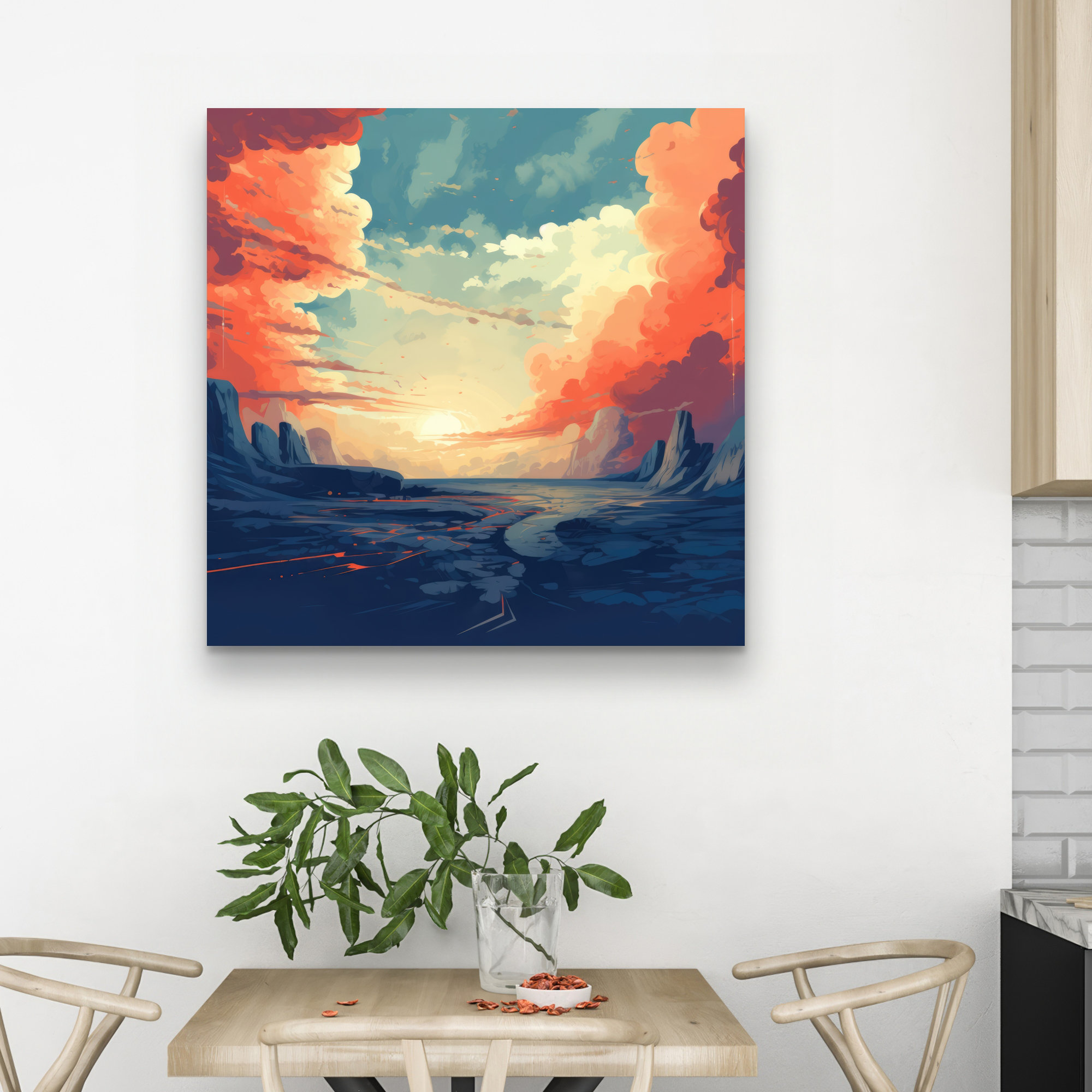 Lark Manor™ Finally light - 32"x32" art on canvas | Wayfair