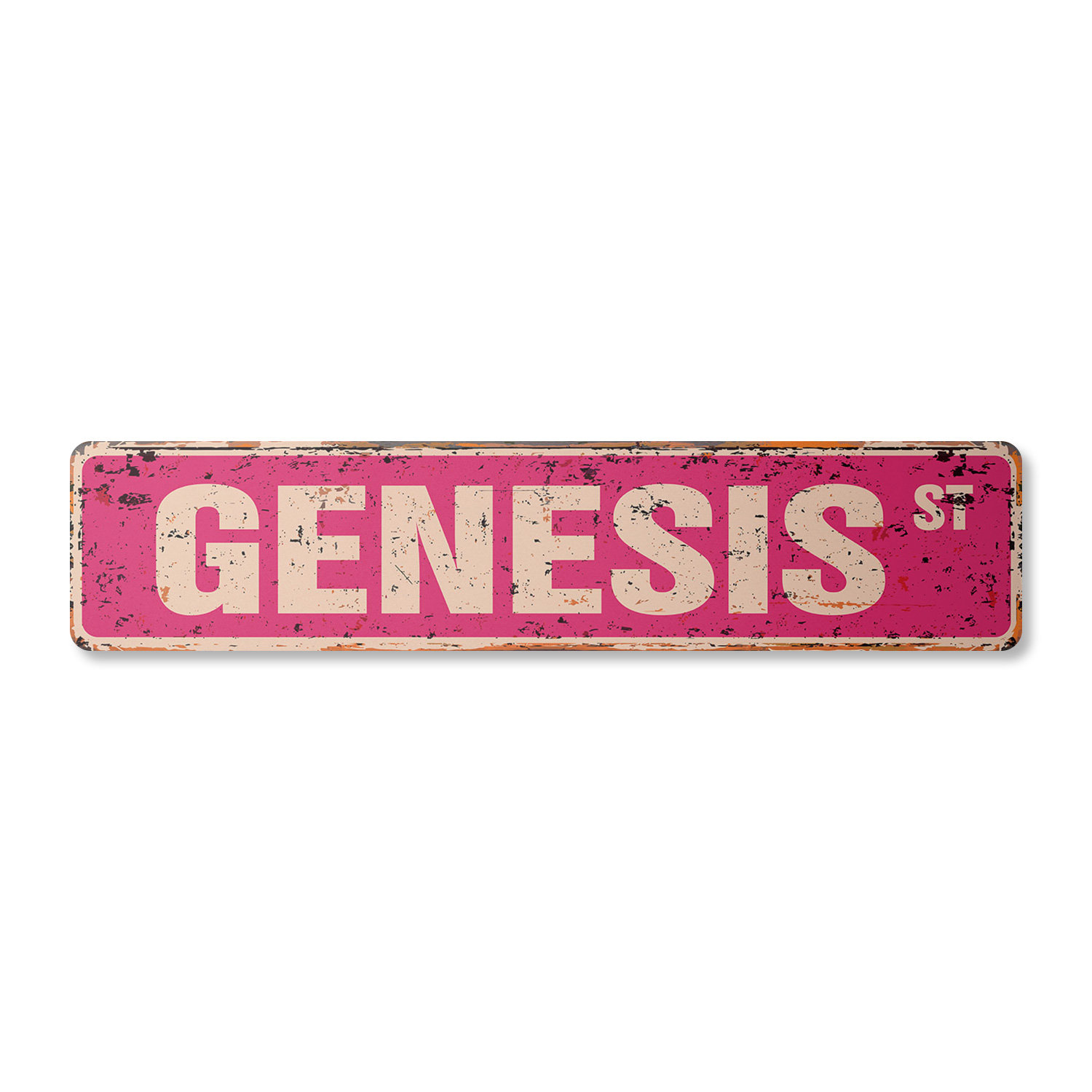 SignMission Genesis Street Sign Aluminum 7" X 30" | Wayfair