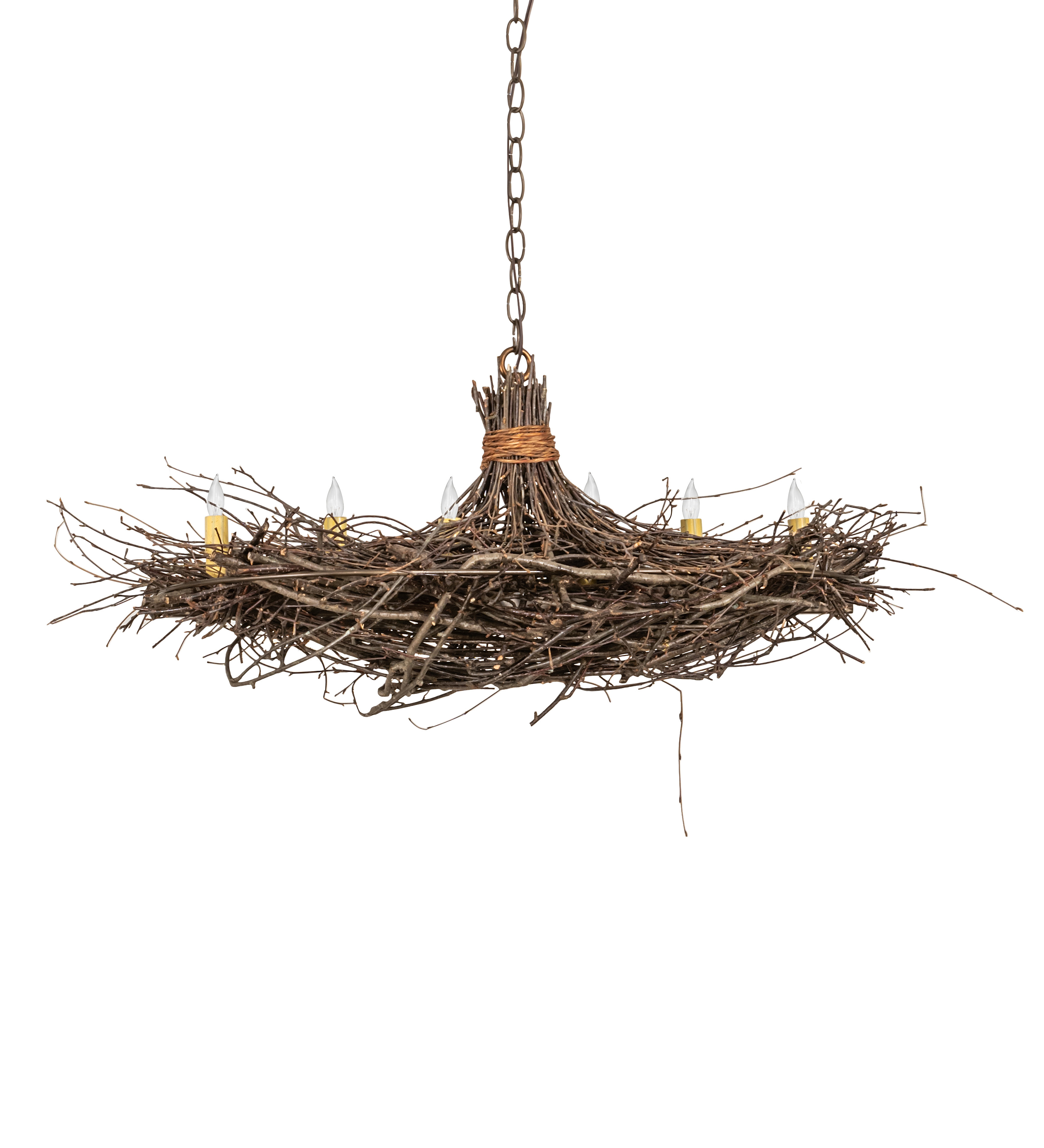 Meyda Lighting Twigs 6 - Light Statement Geometric Chandelier | Perigold