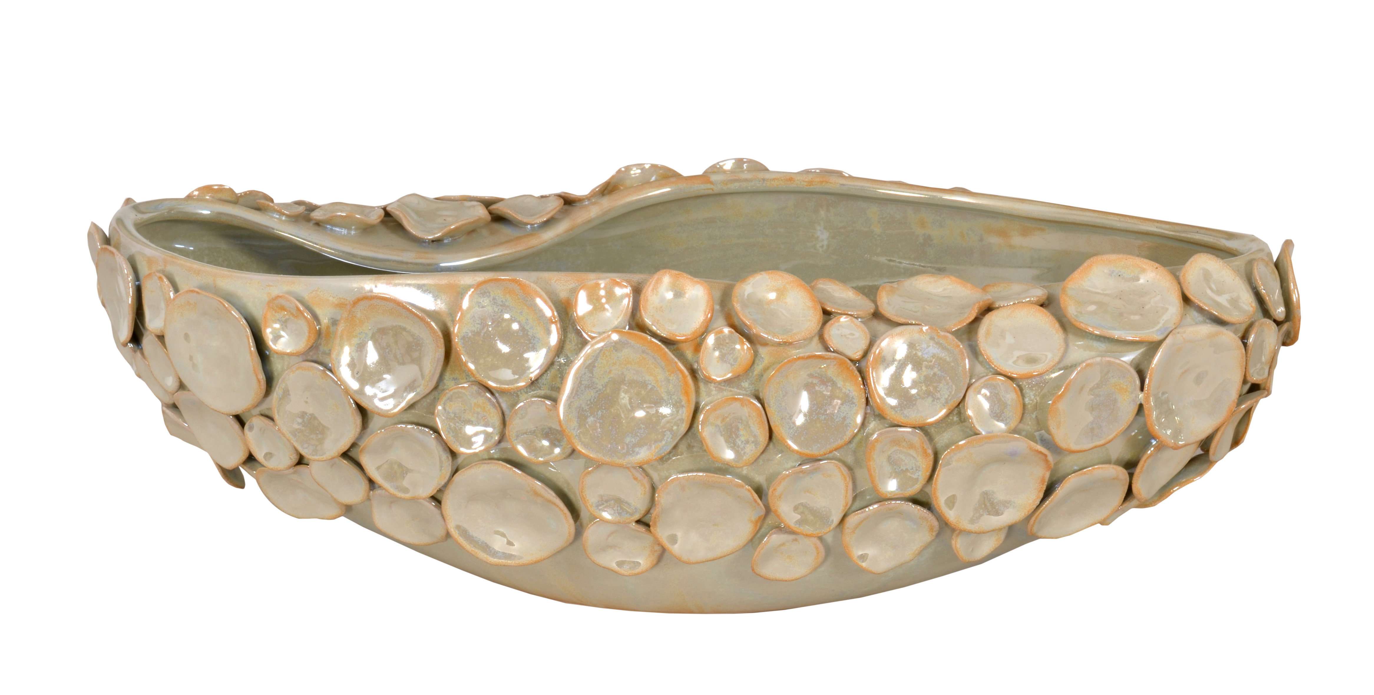 Rosecliff Heights Blockton Ceramic Decorative Bowl in White | Wayfair