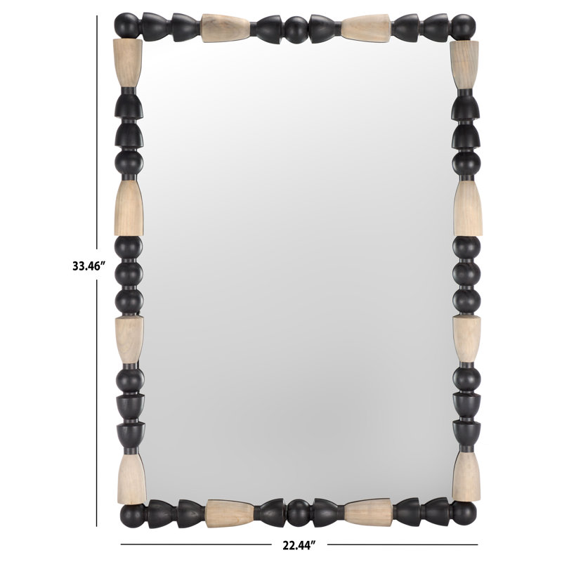 AllModern Emmalei Black / Grey Mirror | AllModern