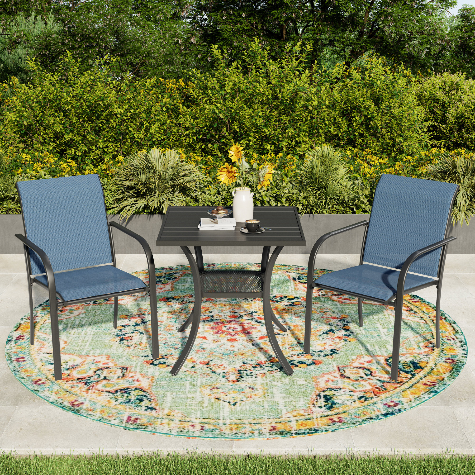Winston Porter 2 - Person Square Outdoor Dining Set | Wayfair