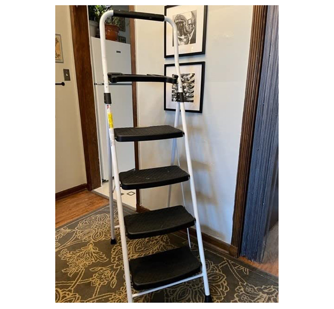 WFX Utility™ 4 Step Ladder Folding Step Stool with Tool Platform ...