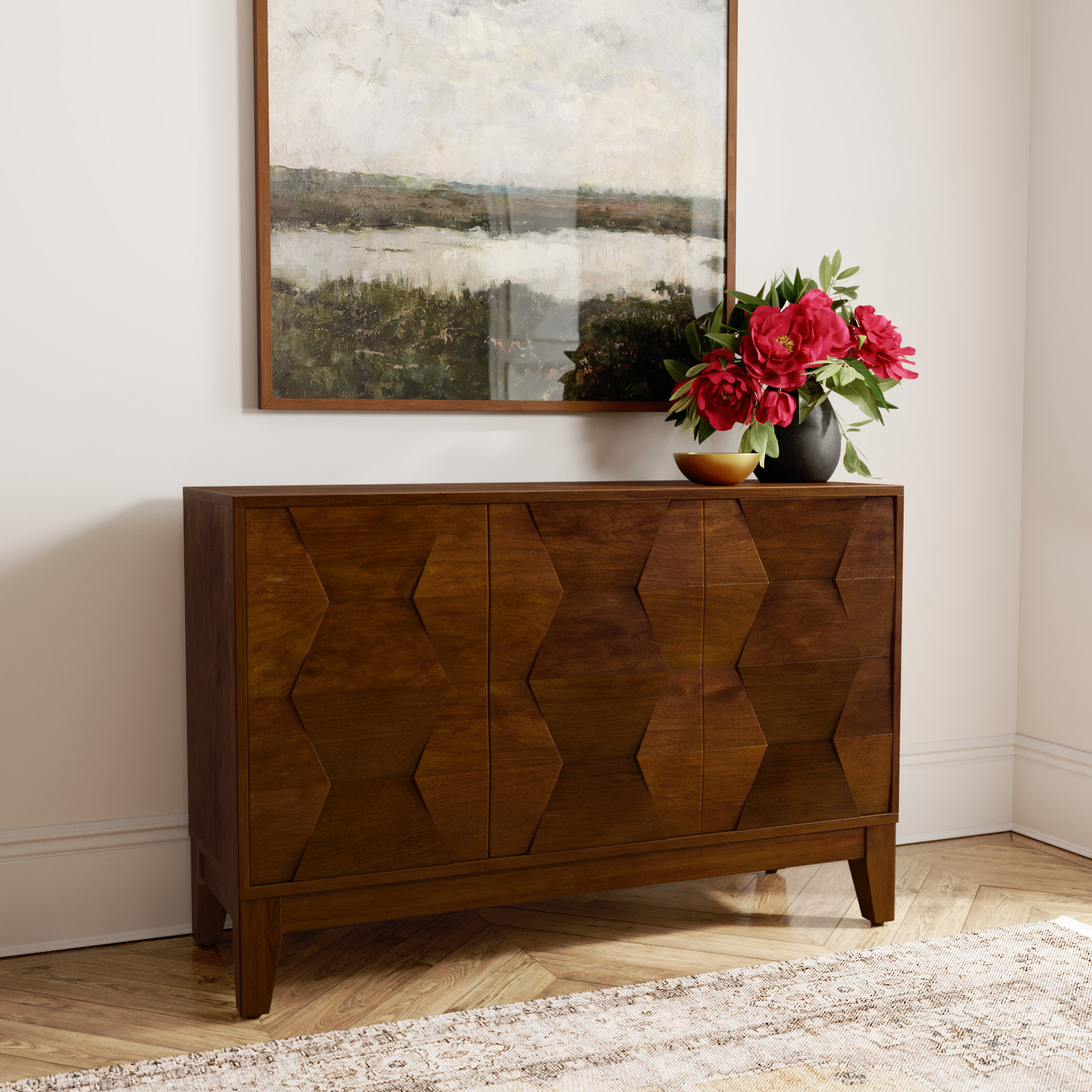 Kelly Clarkson Home Sara 45'' Sideboard with Solid Wood Legs & Reviews ...