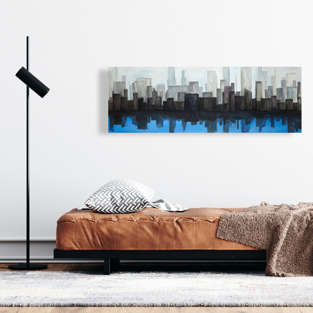 Begin Edition International Inc. Contemporary Blue Cities Canvas | View ...