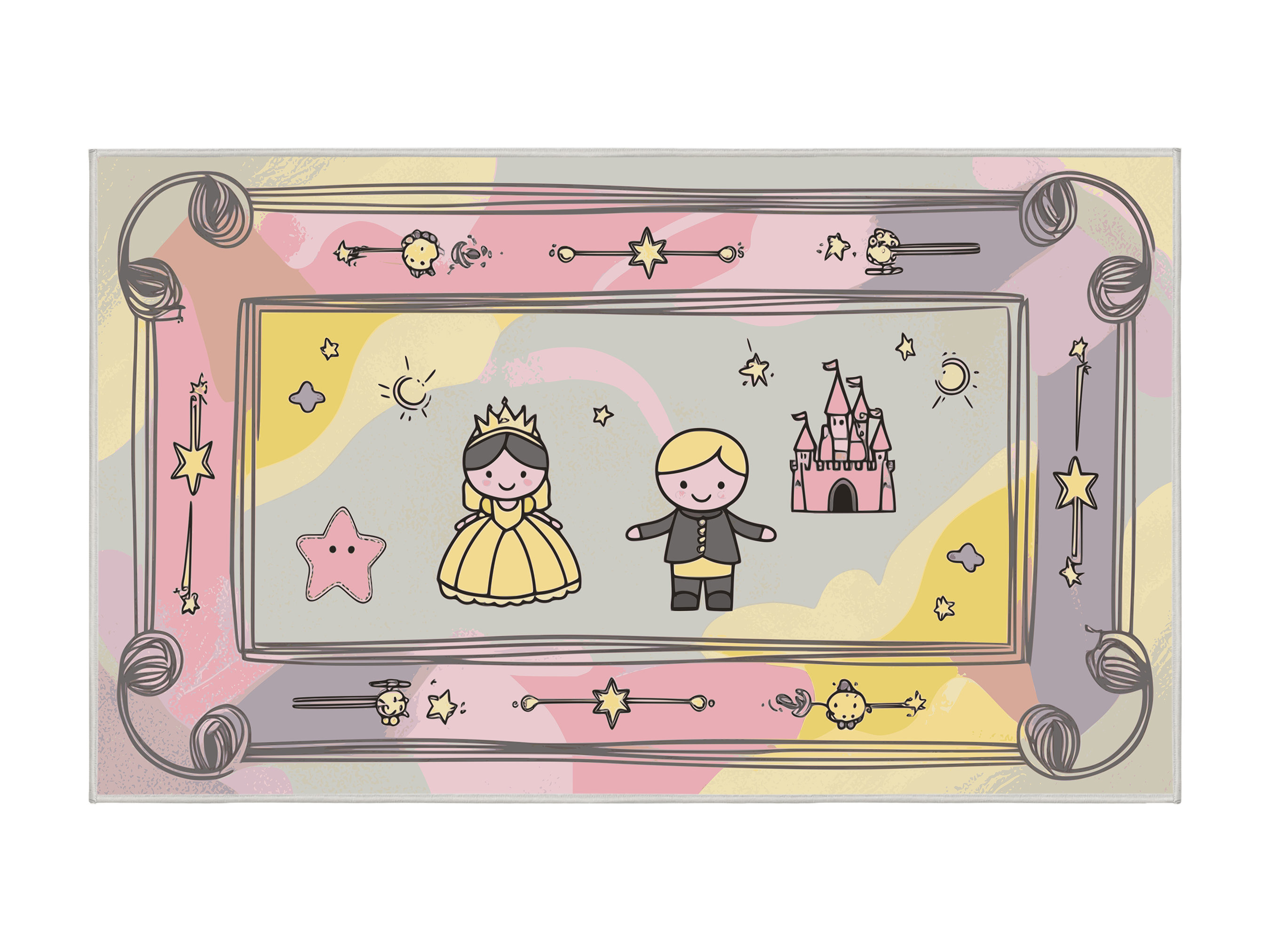 Gemma Violet Washable Fairy Tale Fantasy Rug | Wayfair