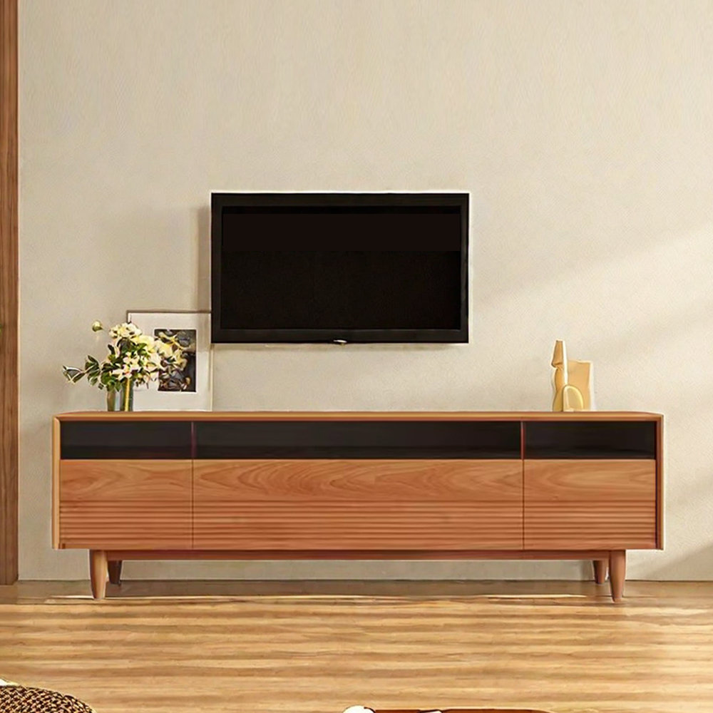 jessica Log wind living room floor-to-ceiling TV cabinet | Wayfair