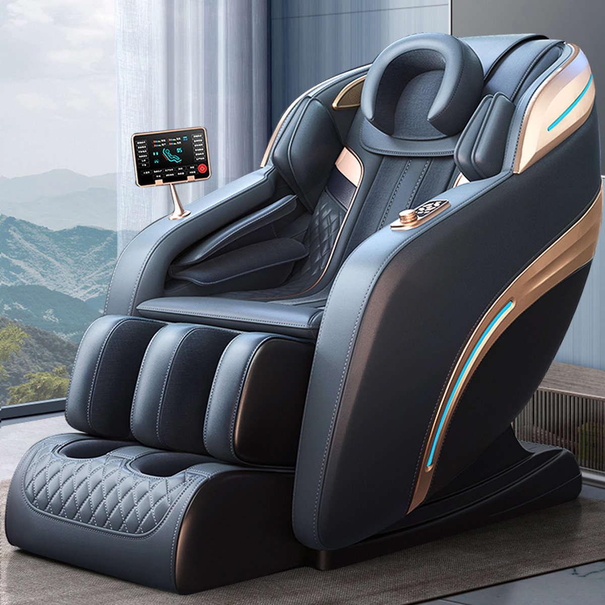 S&Z TOPHAND 2025 Full Body 4D Massage Chair SL Track Zero Gravity, Shiatsu Recliner, Zero ...