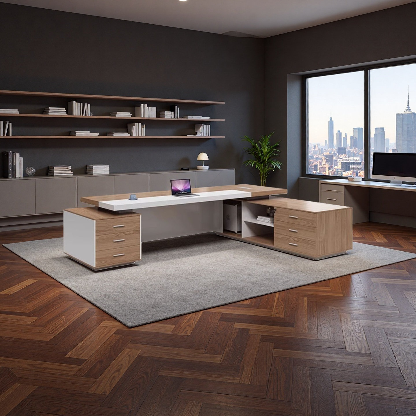 Hokku Designs Executive Desk - Modern Office Manager Desk - Wayfair Canada